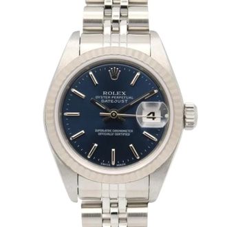 Rolex Pre-owned Lady-Datejust 26mm - Femme - Pre-owned - Bleu - Taille: ONE Size