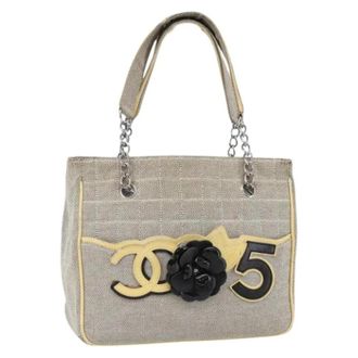 Chanel Pre-owned Vintage Canvas Tote Bag - - Pre-owned - Damen - Grau - ONE SIZE