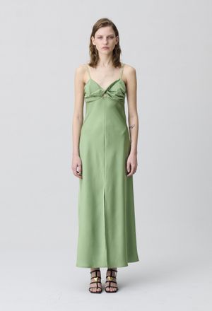 Claudie Pierlot Robe longue satin&eacute;e