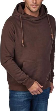 Riverso Pull &agrave; Capuche RIVJulian pour Homme - Sweat &agrave; Capuche - Poches Kangourou - Col crois&eacute; - Regular - Coton - Gris Vert Rouge Bleu Noir - S M L XL 2XL 3XL