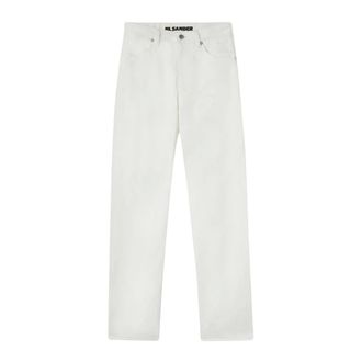 Jil Sander Femme, Jeans, Blanc, Taille: W25 Pantalon Slim en Denim
