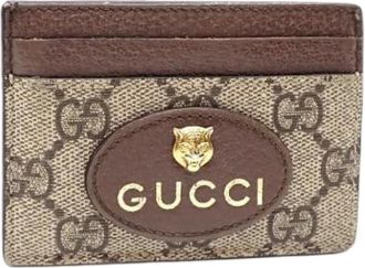 Gucci unisex, Pre-owned, Beige, Taille: ONE Size Portefeuille Vintage Pre-owned