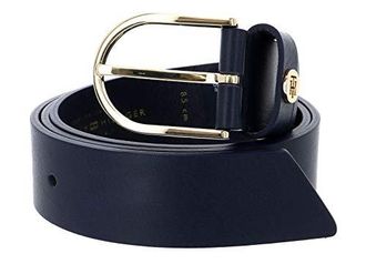Tommy Hilfiger Classic Belt 3.5, Ceinture Femme, Bleu (Sky Captain Cjm), XX-Small (Taille fabricant: 75)