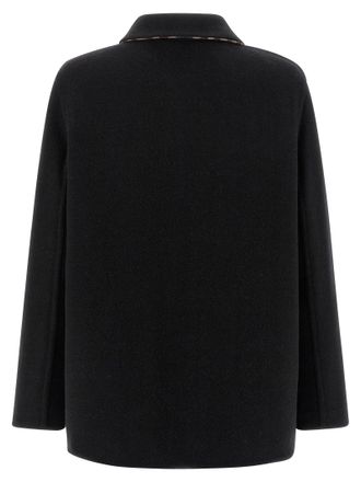 Burberry Double-Face Wool Twill Jacket - Black