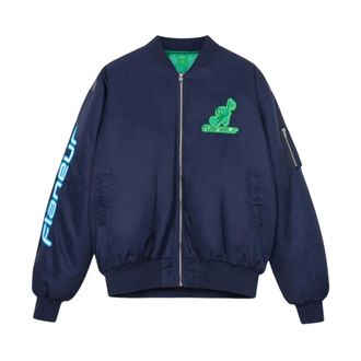 Flaneur Fl&acirc;neur, Homme, Vestes, Bleu, Taille: L Music Oversized Bomber