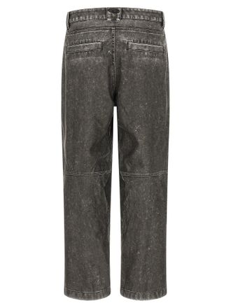 Diesel Distressed Double-Fabric Jeans - gray
