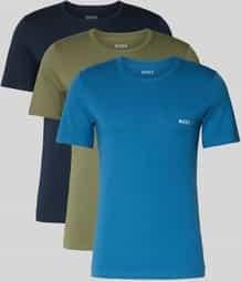 HUGO BOSS Regular Fit T-Shirt Set aus reiner Baumwolle im 3er-Pack