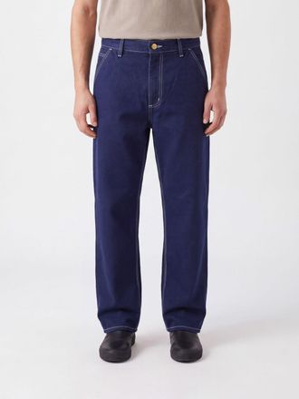 Carhartt Work in Progress Simple Jeans mit weitem Bein aus blauem Baumwolldenim