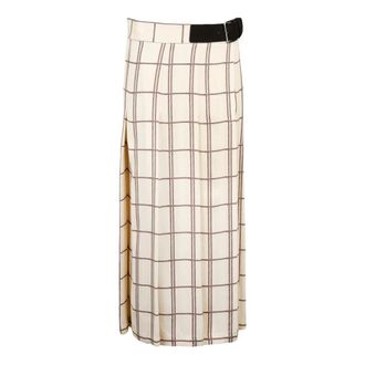 Crida Milano Faltenrock - - Skirts - Damen - Beige - M