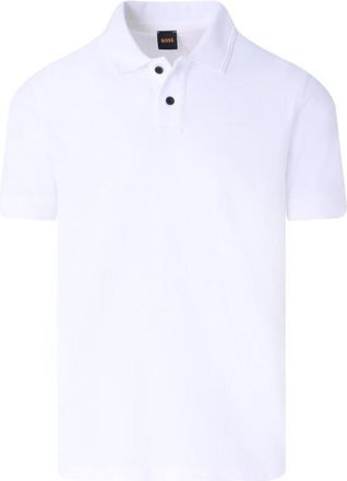 Boss Orange by Hugo Boss BOSS Prime Polohemd, Wei&szlig;