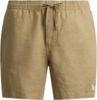 Ralph Lauren Softe Leinenbermudas mit kleiner Pony-Stickerei, Classic Fit in