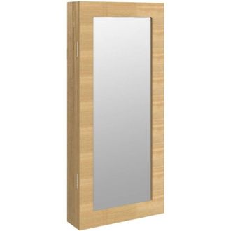 vidaXL Armoire &agrave; bijoux avec miroir murale 30 x 8,5 x 67 cm Vidaxl