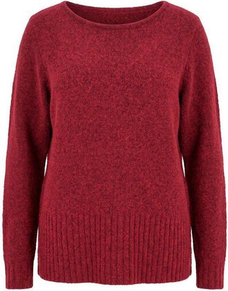 Miamoda Strickpullover Pullover U-Boot-Ausschnitt Langarm