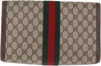 Gucci Pochette Vintage Pre-owned - Femme - Pre-owned - Beige - Taille: ONE Size