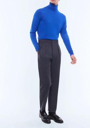 Fursac Pantalon droit en laine certifi&eacute;e - Taille 38 - Homme