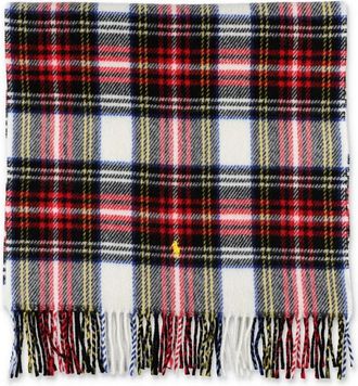 Polo Ralph Lauren T&uuml;cher & Schals - Polo Recycled Wool Tartan Scarf - Gr. unisize - in Grau - f&uuml;r Damen
