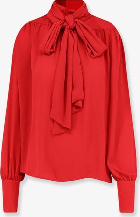 Actualee Satin shirt with padded shoulders - ACTUALEE - gender_Woman