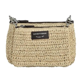 Emporio Armani Stilvolle Tasche aus Alternativfasern - - Bags - Damen - Beige - ONE SIZE