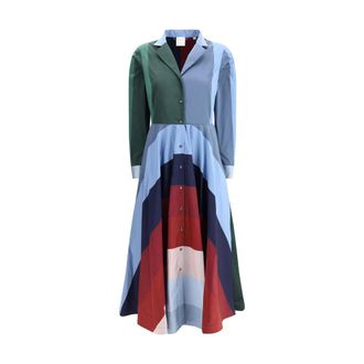 Sara Roka Femme, Robes, Multicolore, Taille: 42 FR Robe Chemisier G&eacute;om&eacute;trique