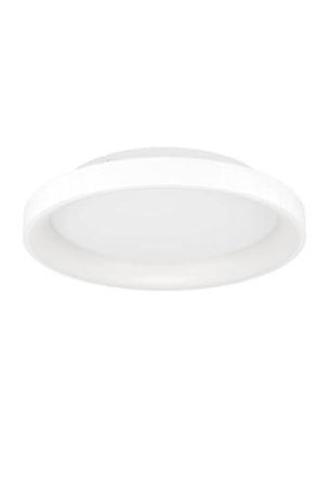 Eglo LED Deckenleuchte Loretello, dreieckige Deckenlampe, B&uuml;rolampe dimmbar mit Fernbedienung, Metall und Kunststoff in Wei&szlig;, warmwei&szlig;-kaltwei&szlig;, &Oslash; 35 cm