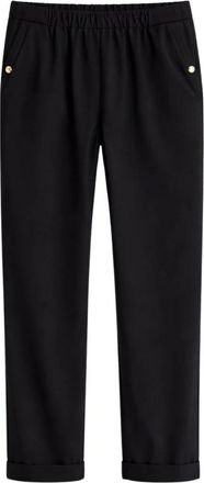 Liu Jo Femme, Pantalons, Noir, Taille: 40 FR Slim Cuffed Pantalons