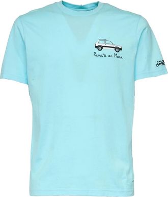 MC2 Saint Barth Homme, Tops, Bleu, Taille: S Malia girocollo manica corta