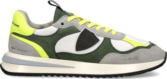 Philippe Model Low Runner Sneaker Olympique mit Neon-Applikationen in