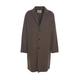 Amaranto Kaschmir-Mix Schalkragenmantel - - Coats - Herren - Braun - S