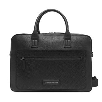 Tommy Hilfiger Laptoptasche Tommy Hilfiger Th Monogram Computer Bag AM0AM13209 Schwarz