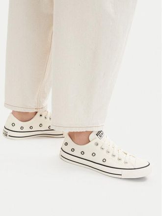Converse Sneakers aus Stoff Chuck Taylor All Star Beads A17784C &Eacute;cru