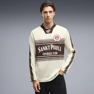 Puma Maillot d&eacute;contract&eacute; &agrave; manches longues KING FC St. Pauli Homme, V&ecirc;tements, Blanc, 3XL