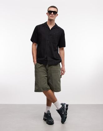 Carhartt Work in Progress Short &agrave; genoux renforc&eacute;s - Kaki-Vert