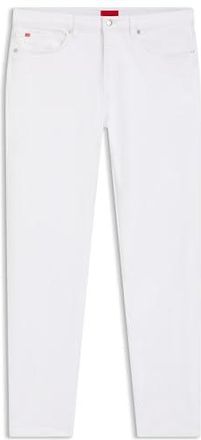 HUGO BOSS Hommes 734 Jean Extra Slim en Denim Stretch Blanc