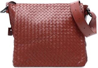 Bottega Veneta Hobo Bags - Nappa Intrecciato Flap Crossbody - Gr. unisize - in Rot - für Damen