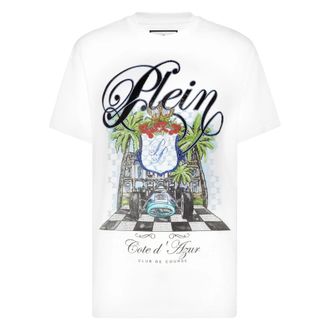 Philipp Plein T-Shirt Rundhals - - Tops - Herren - Wei&szlig; - 4XL