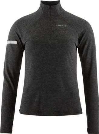 Craft Wool LS Tee W - Femme - Sport - Noir - Taille: 42 FR