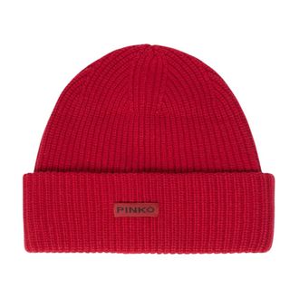 Pinko Pinko - Bonnet Bosnia - Femme - Accessoires - Rouge - Taille: ONE Size