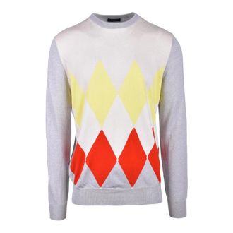 Ballantyne Kaschmir-Mix Pullover - Leichter Stil - - Knitwear - Herren - Mehrfarbig - L