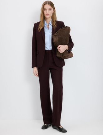 Mango Gerade Anzughose granatrot - Damen - 32 - MANGO