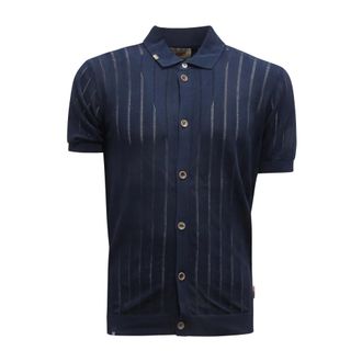 Bob Notte Polo in Maglia - - Shirts - Herren - Blau - L