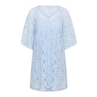 Kaffe Curve Femme, Robes, Bleu, Taille: 52 FR Robe Courte