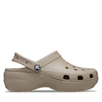Crocs Pantoletten Crocs Classic Platform Clog 206750 Beige
