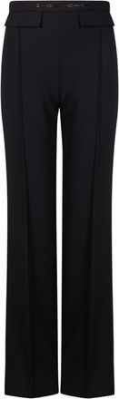 Elisabetta Franchi Pantalon droit &agrave; d&eacute;tail de mors