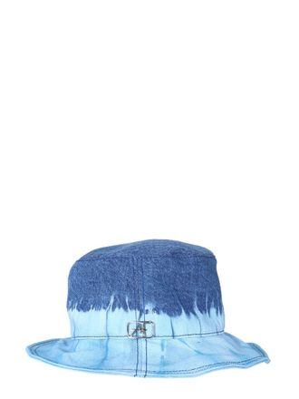 Alberta Ferretti 36010182_1342 Tie-Dye Cotton Bucket Hat - Blue