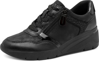 Jana Damen 8-23763-45 Sneaker, Black Glitter, 39 EU