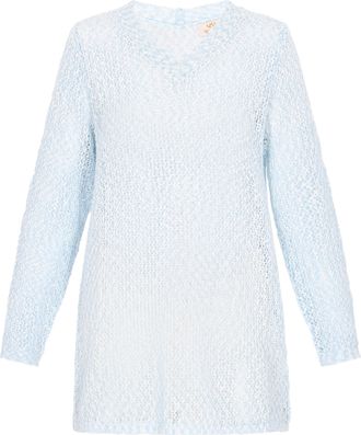 Usha Pullover Frauen hellblau mehrfarbig
