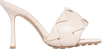 Bottega Veneta Femme, Chaussures, Rose, Taille: 38 EU Lido Leather Mules
