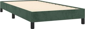 vidaXL Cadre de lit Vert fonc&eacute; 90x190 cm Velours