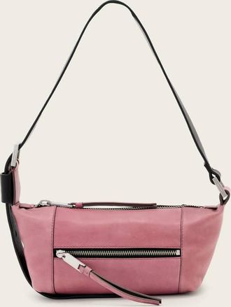 AllSaints Vega - Kleine Schultertasche in Himbeerrosa