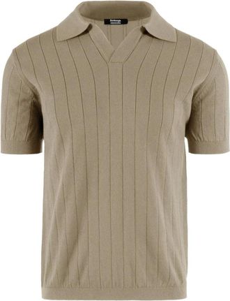 Bomboogie Homme, Pulls, Beige, Taille: M Polo en coton &agrave; col en V
